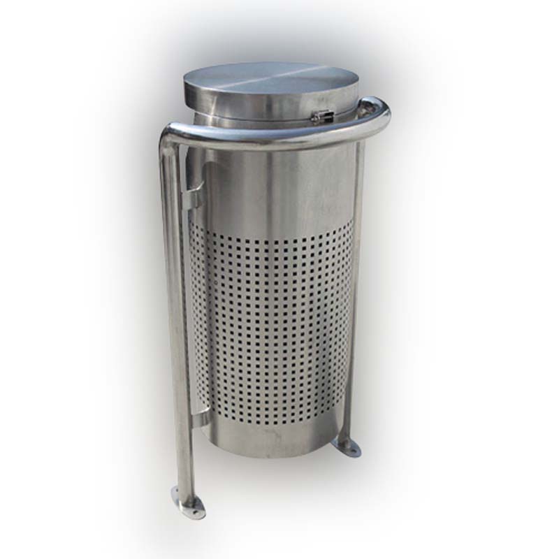Tempat Sampah Bulat Outdoor Stainless Steel | www.tempatsampahstainless.com